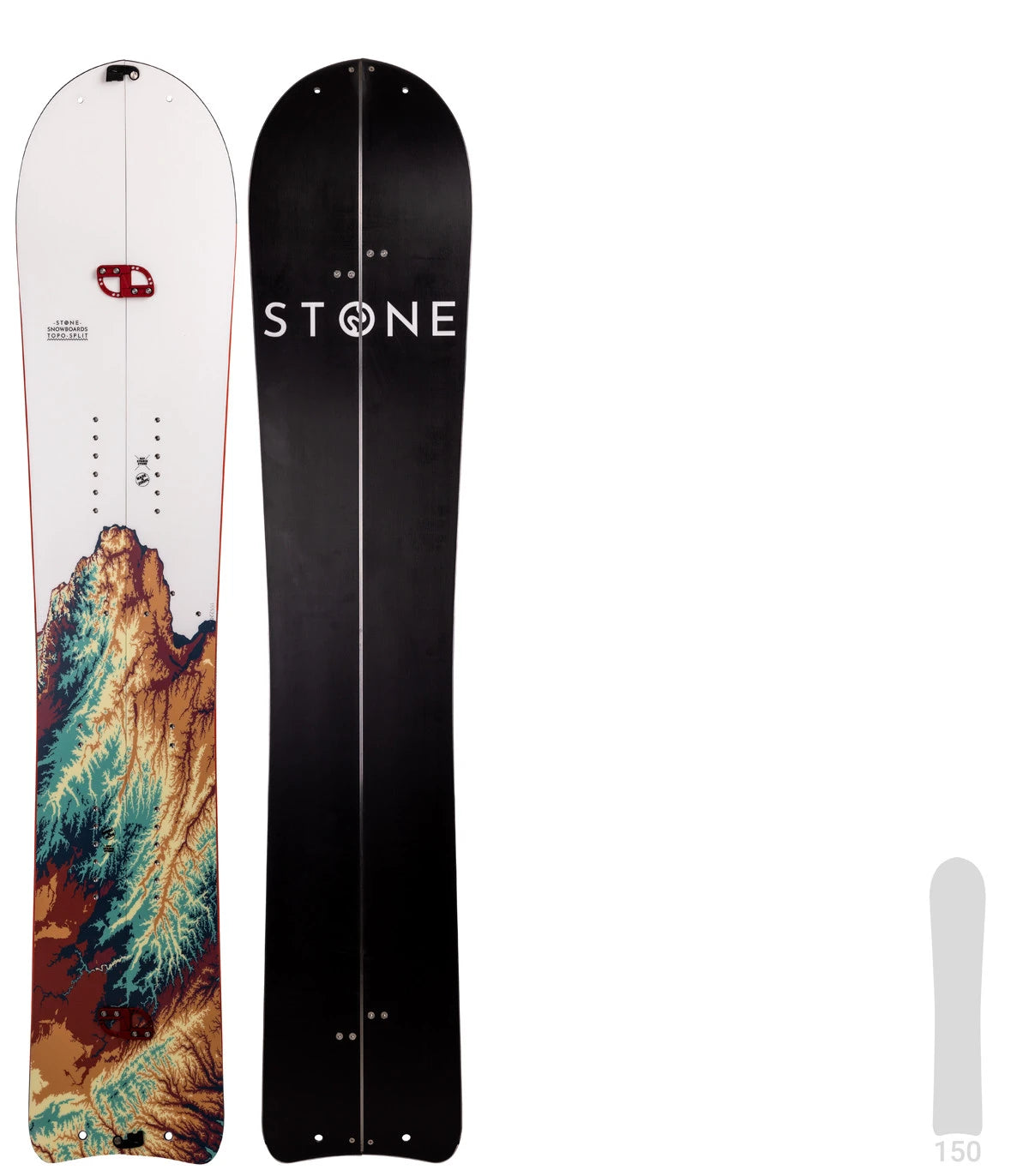 Adult splitboard - Topo Split – Stone Snowboards Canada